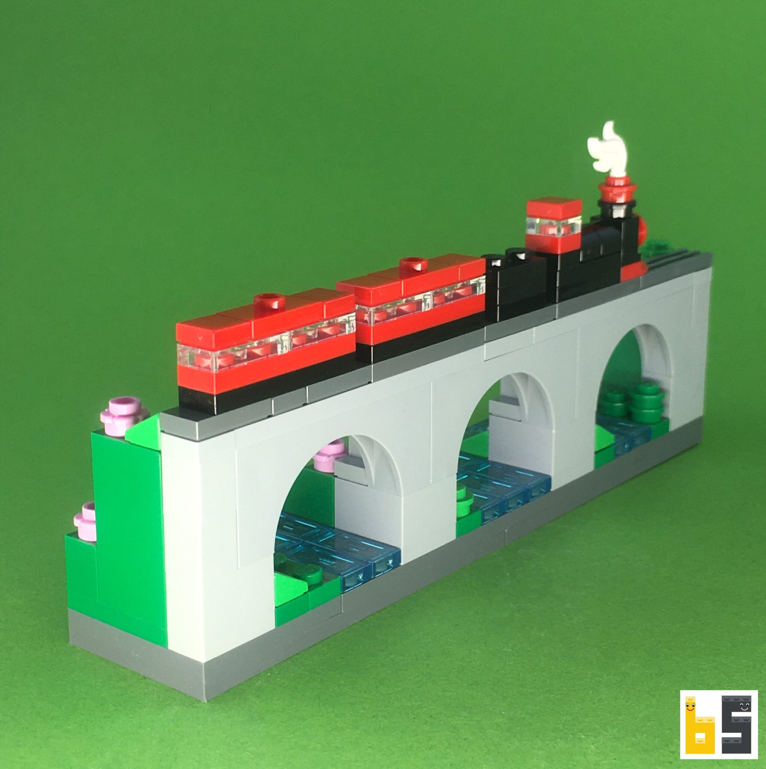 Steam train – kit from LEGO® bricks – The Brickworms