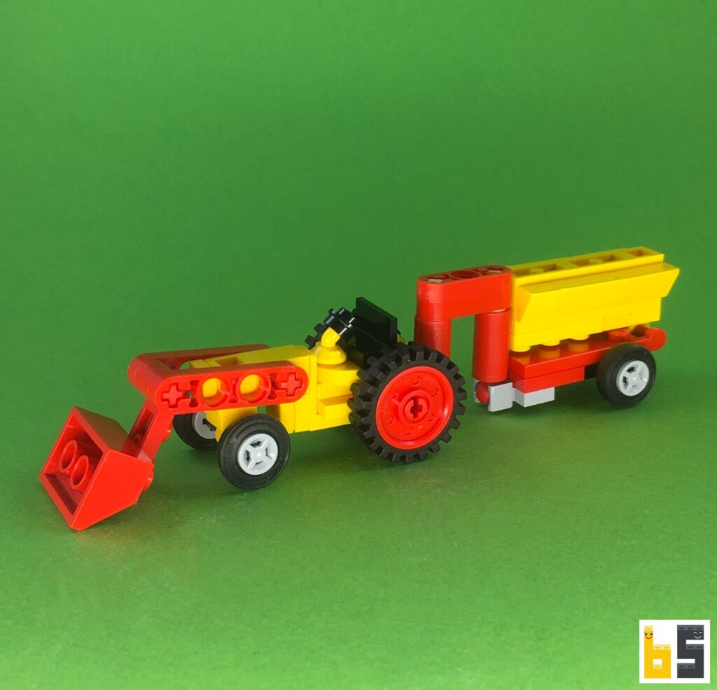 Micro tractor – kit from LEGO® bricks – The Brickworms