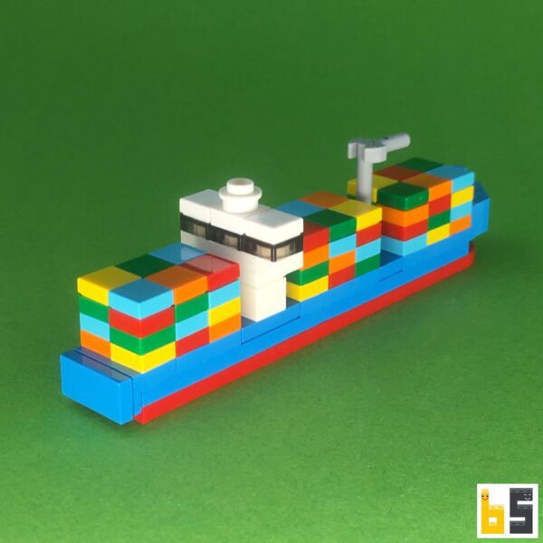Container ship – kit from LEGO® bricks – The Brickworms