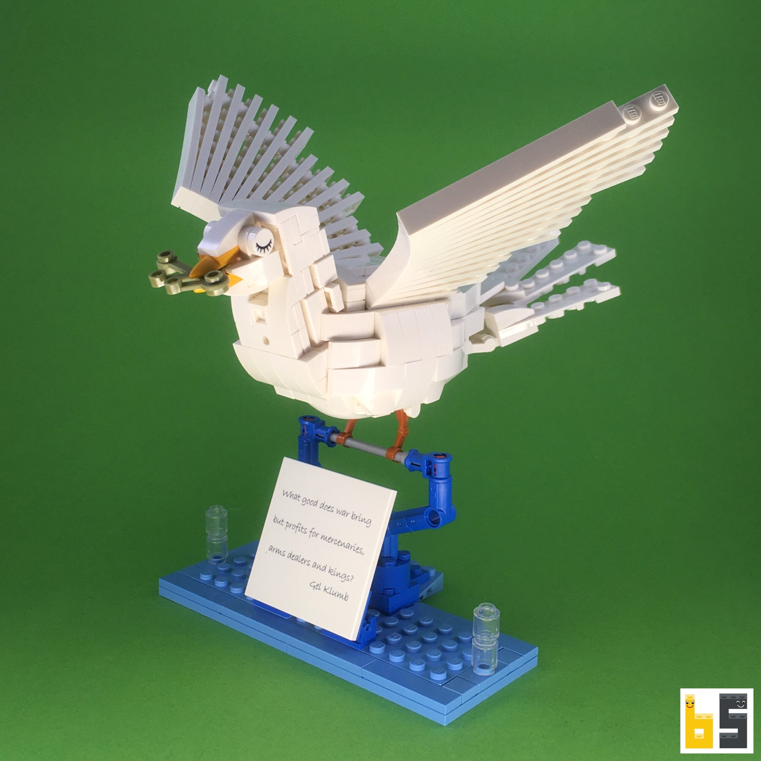 Dove of peace with 1980s planes – kit from LEGO® bricks – The Brickworms
