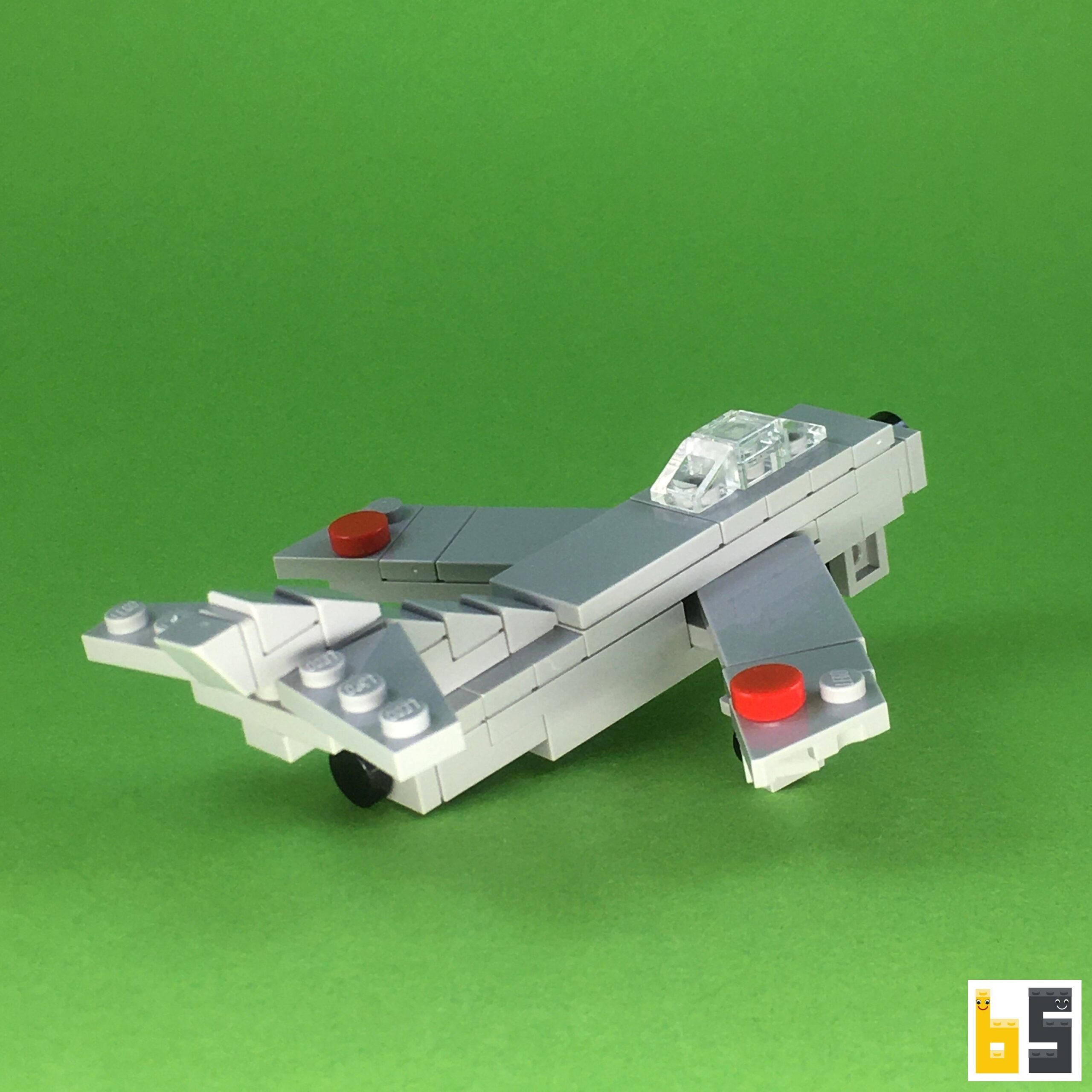 Micro Mikoyan-Gurevich MiG-17 – kit from LEGO® bricks – The Brickworms