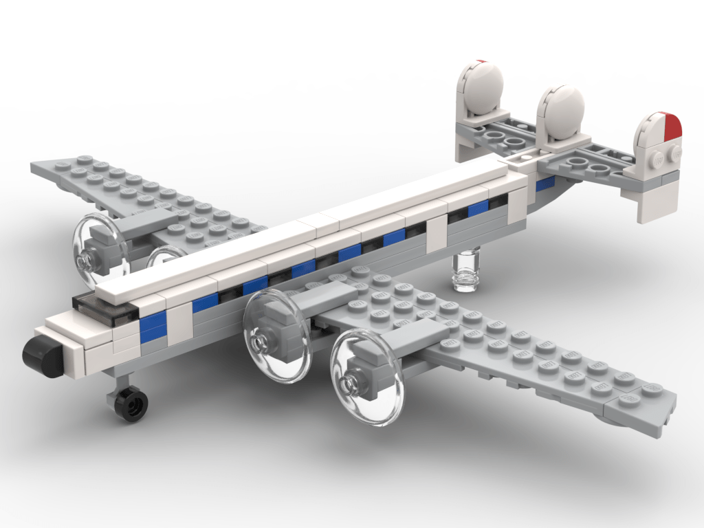 Micro Lockheed L-1049 Super Constellation – kit from LEGO® bricks – The ...