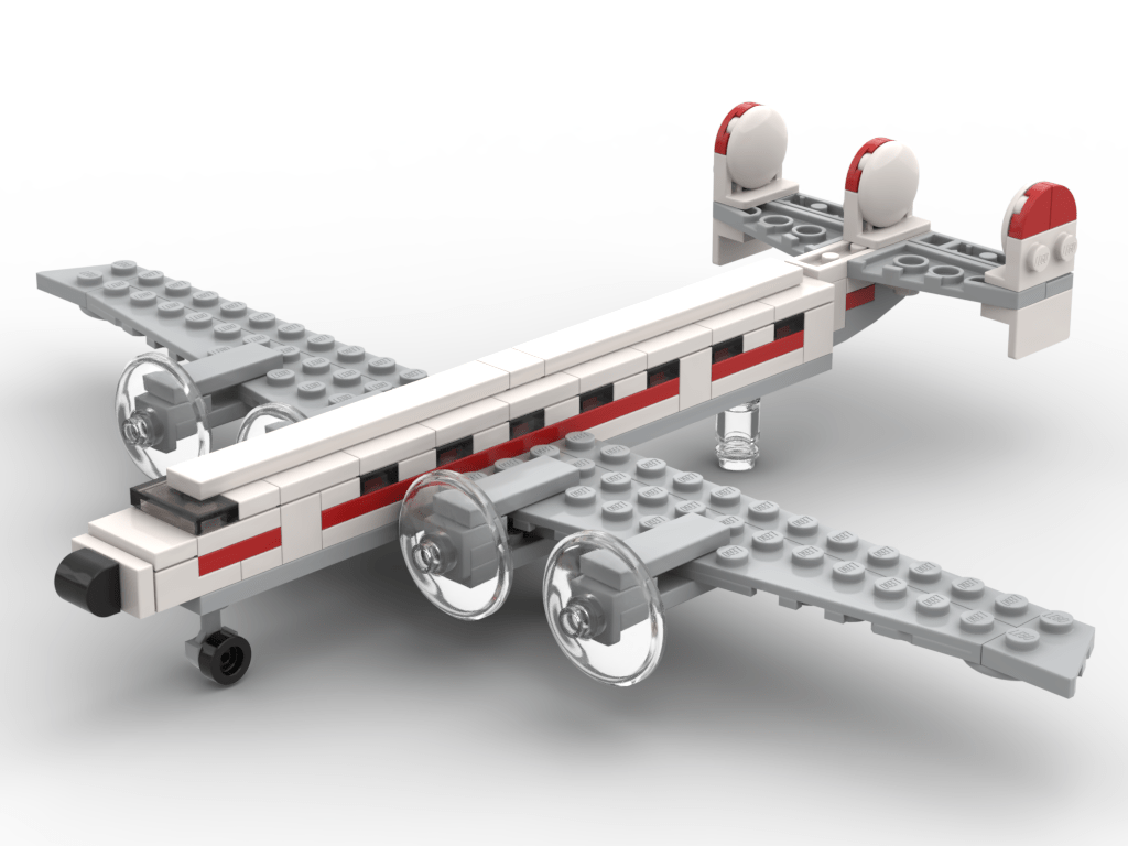 Micro Lockheed L-1049 Super Constellation – kit from LEGO® bricks – The ...